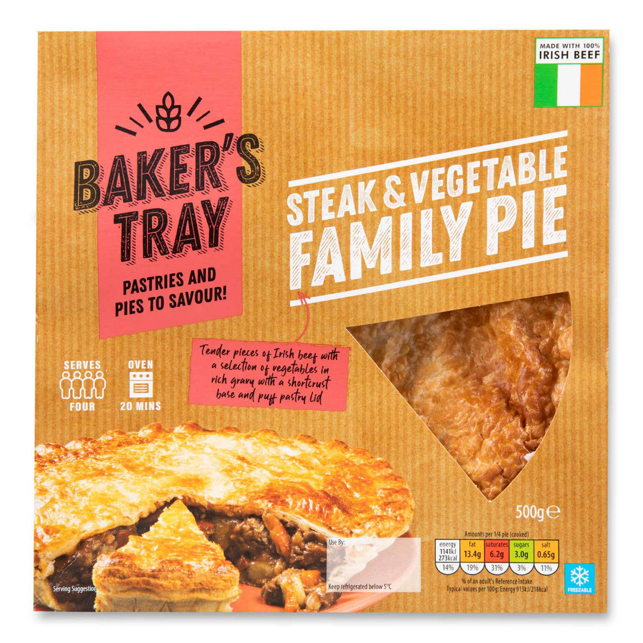 Steak & Vegetable Family Pie | ALDI IE